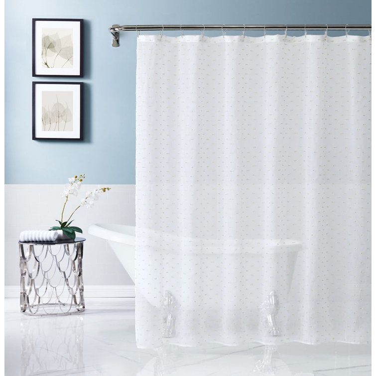 Latitude Run® Solid Color Single Shower Curtain Wayfair